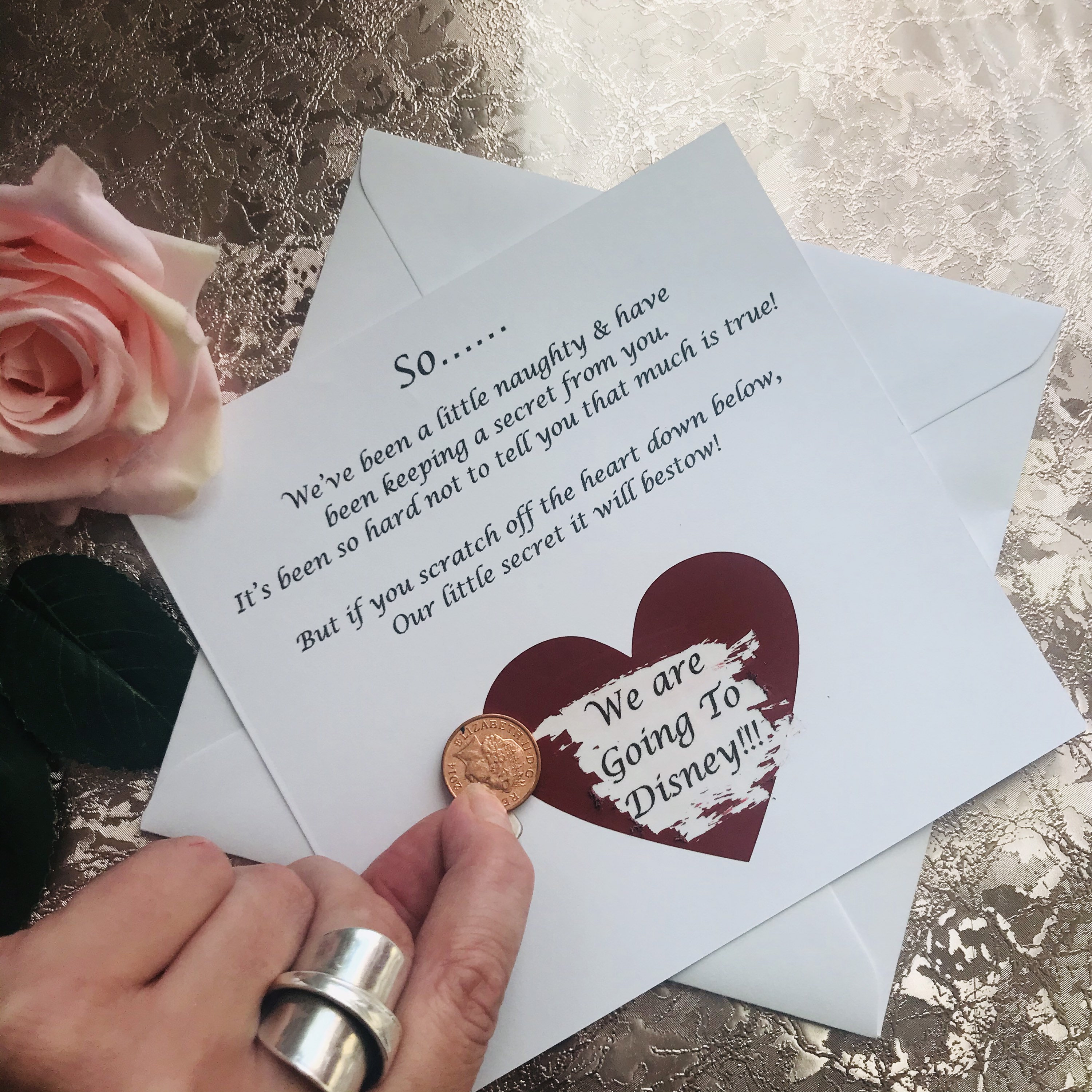 Disney Holiday Surprise Scratch Card Disney Gift Disney - Etsy UK