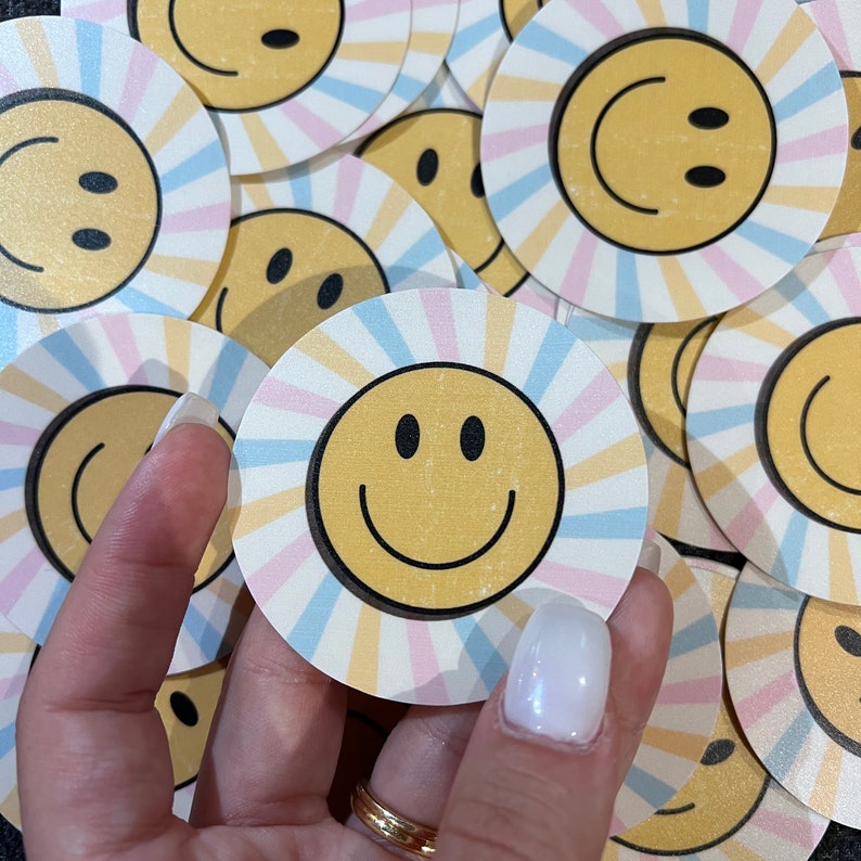 Colorful Smiley Waterproof Laptop Stanley Waterbottle - Etsy