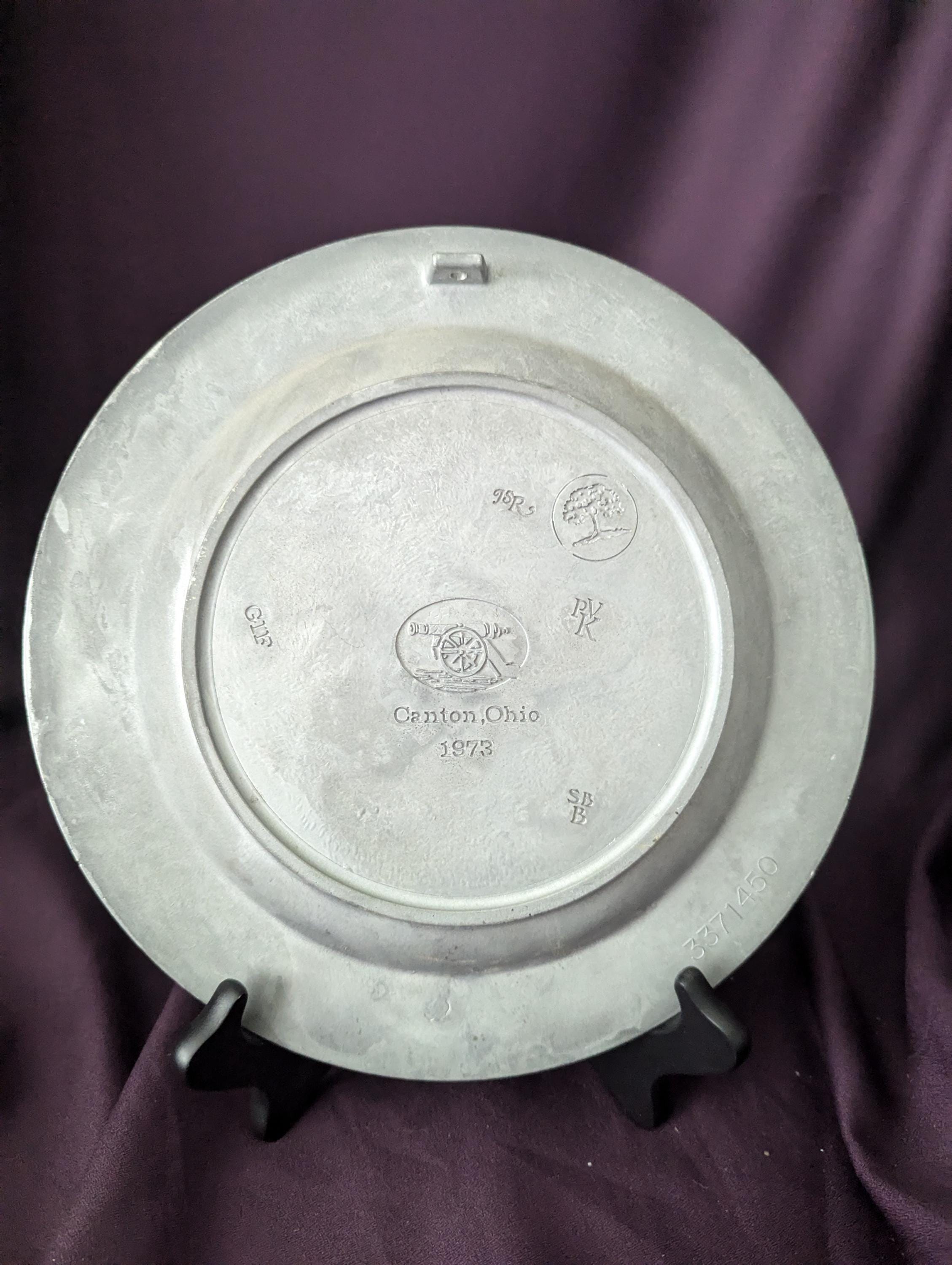 Vintage Pewter Commemorative Plates the American Revolution of 1776 - Etsy