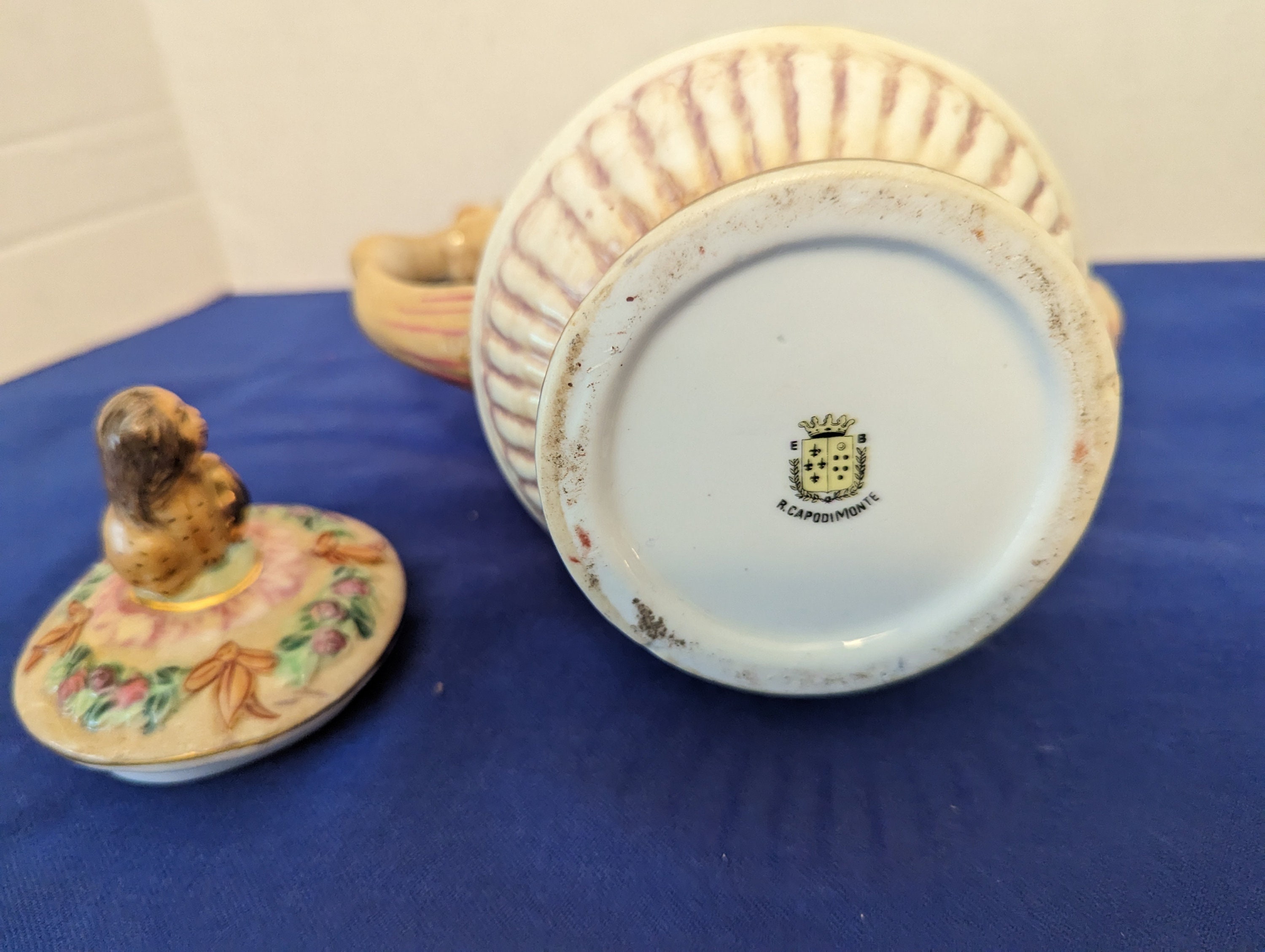 Vintage Capodimonte Dragon/cherub Tea/coffee Set - Etsy