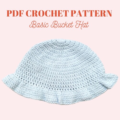 Pony Tail Bucket Hat PDF Sewing Pattern 55cm - Etsy Australia