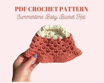 Baby Bucket Hat Crochet Pattern | Etsy