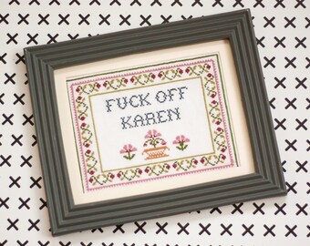 Offensive Cross Stitch Pattern PDF Adult Cross Stitch Digital | Etsy