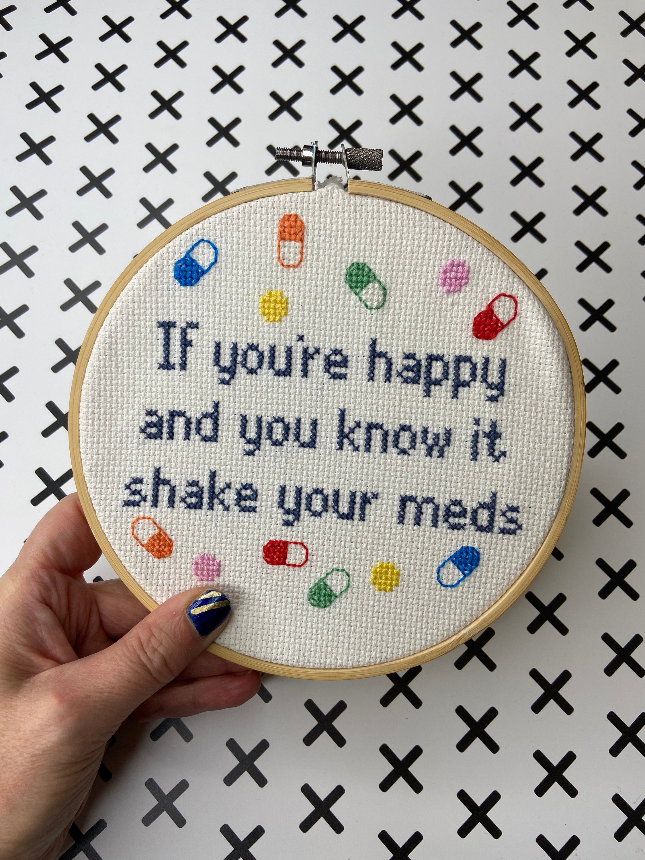 Funny Cross Stitch Pattern PDF DIY Get Well Soon Gift - Etsy