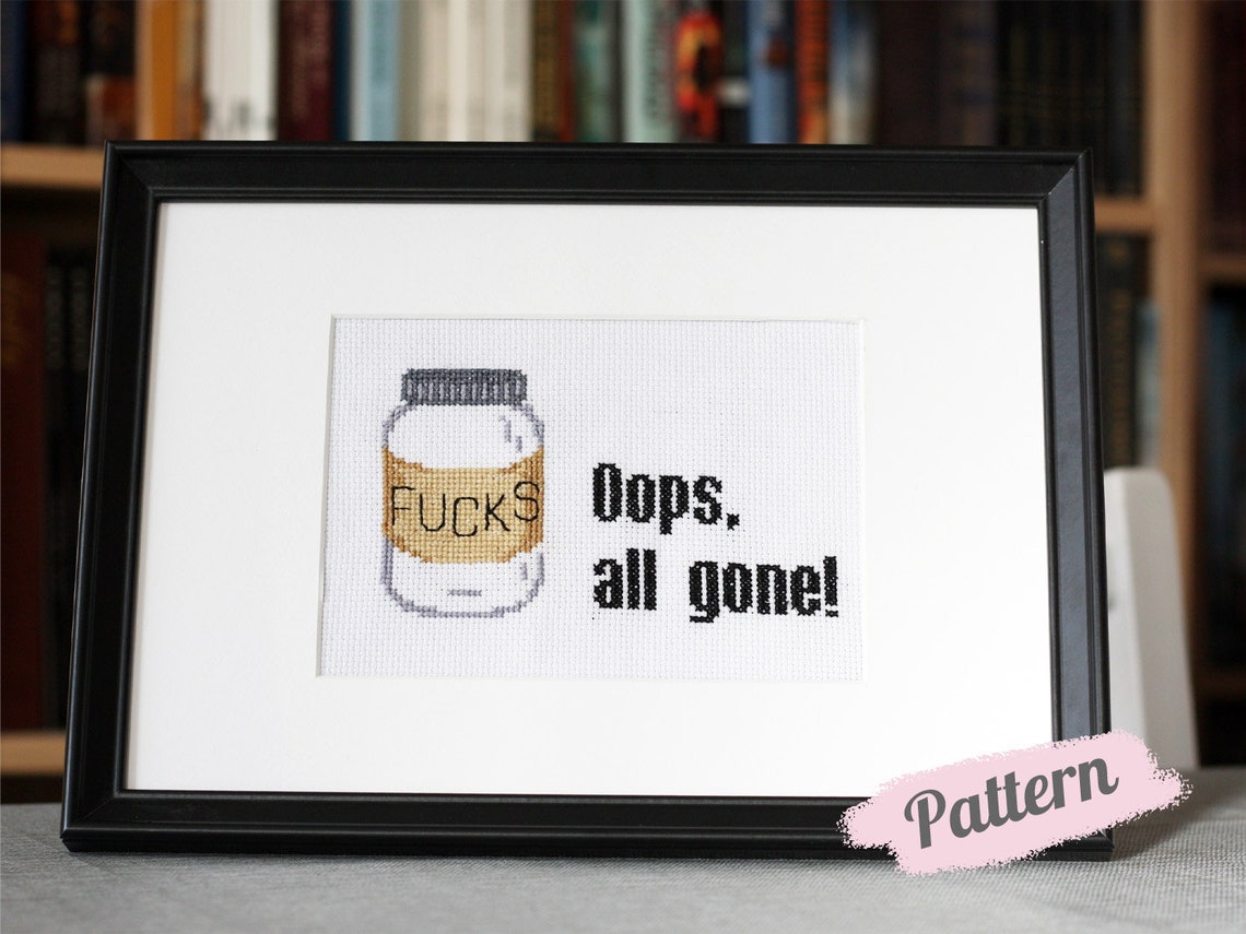 Offensive Cross Stitch Pattern PDF Adult Cross Stitch Digital | Etsy