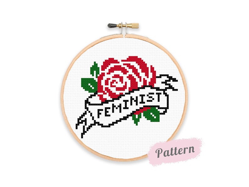 Feminist Cross Stitch Pattern PDF Make Your Own Wall Hanging | Etsy