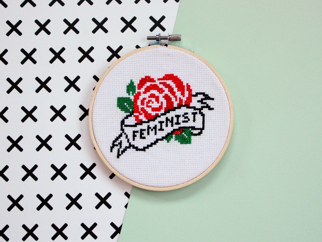 Feminist Cross Stitch Pattern PDF Make Your Own Wall Hanging - Etsy