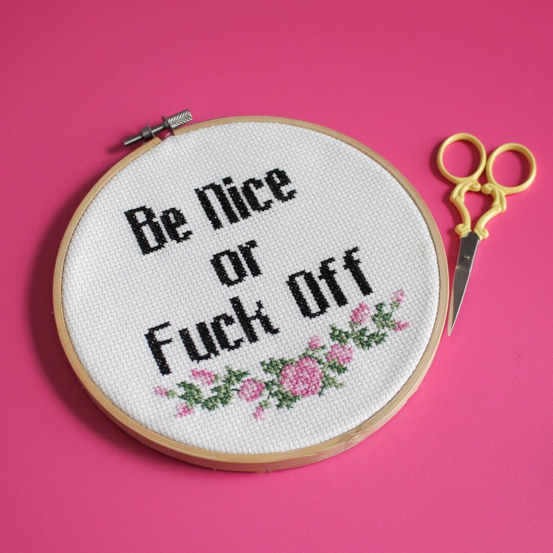 Funny Cross Stitch Pattern PDF Funny Needlepoint Sarcastic Sayings ...