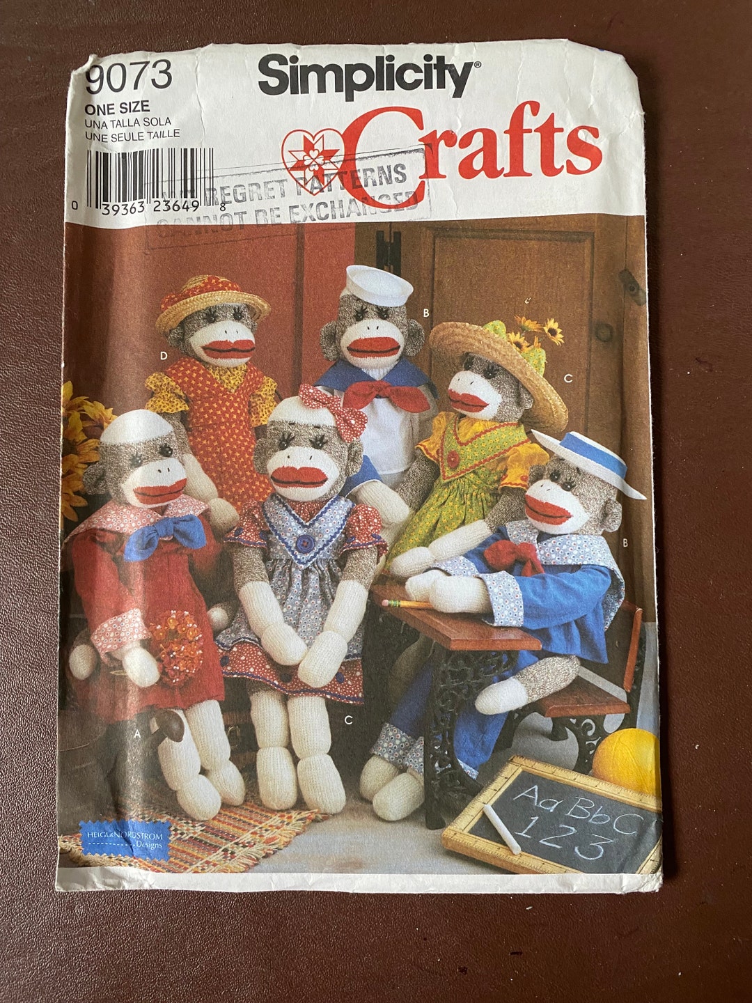 Simplicity Crafts Pattern for a Family of Dressed Toy Monkeys - Etsy