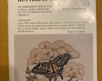 Jane Rainbow Crewel Kit - Etsy