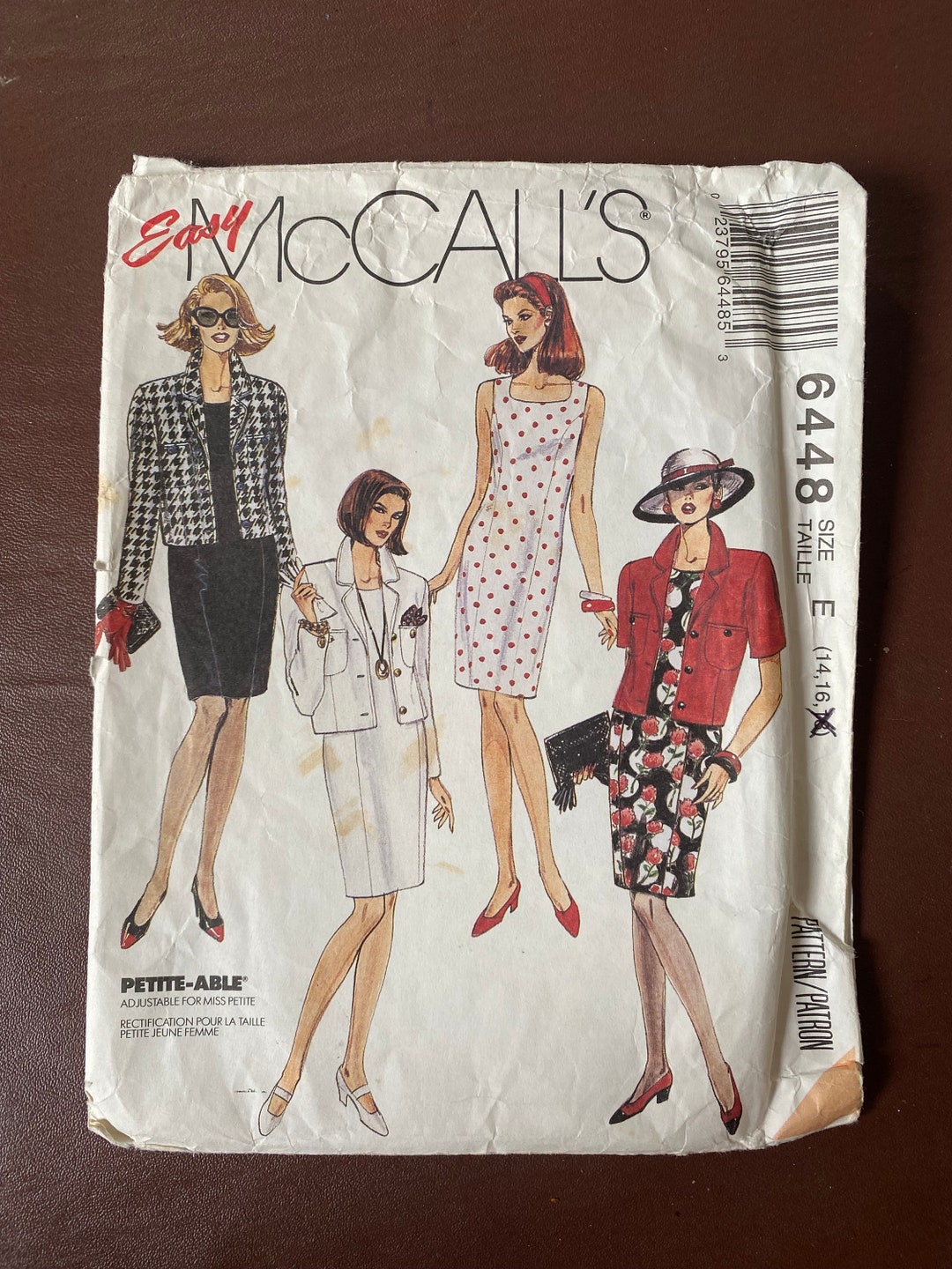 Mccalls Sewing Pattern for a Dress and Jacket. - Etsy