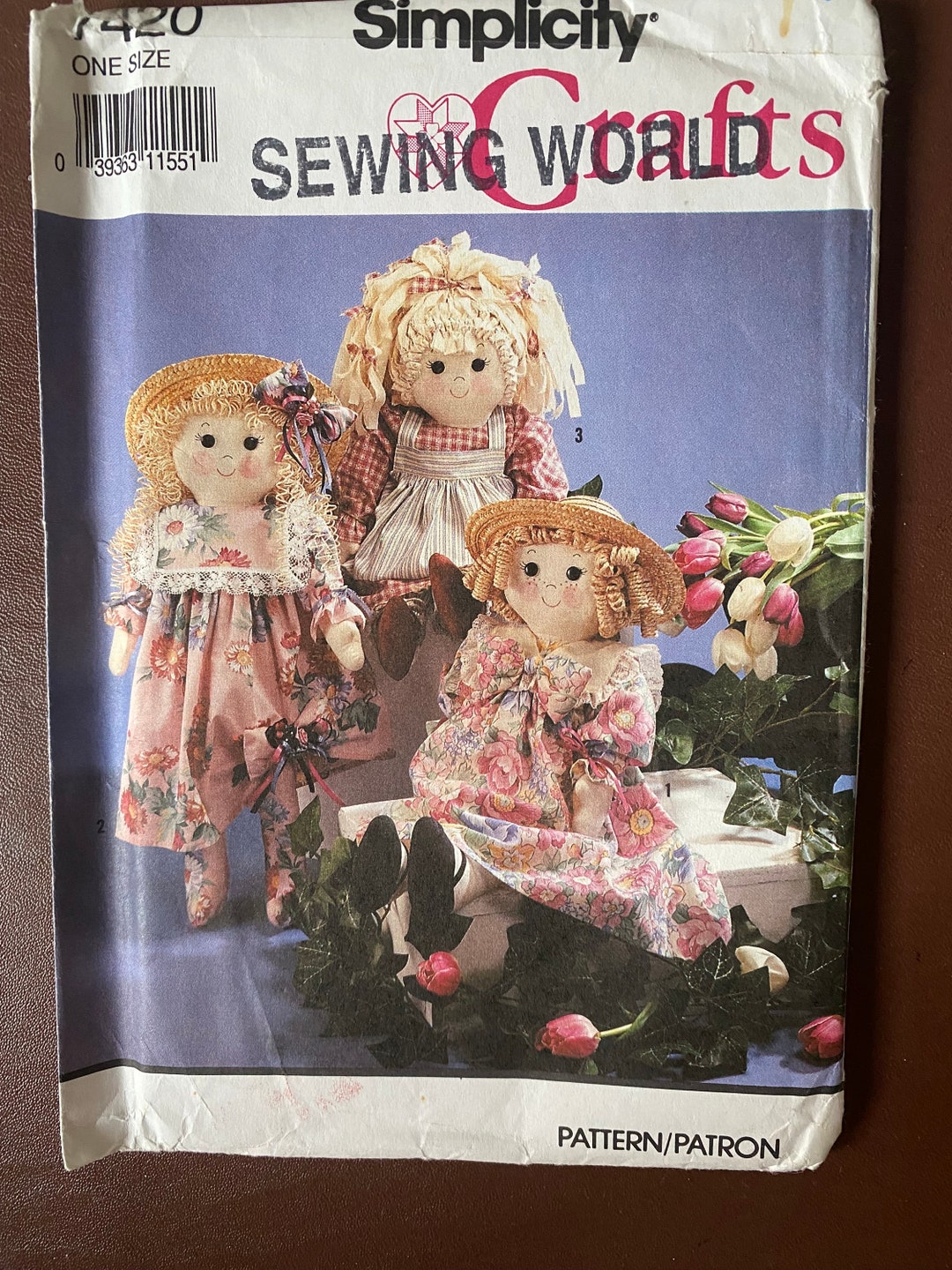 Simplicity Crafts Pattern for Ragdolls - Etsy