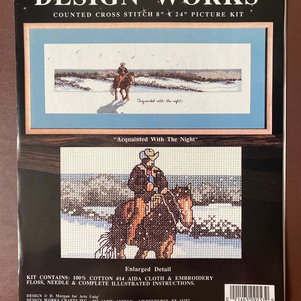 Cowboy Cross Stitch - Etsy