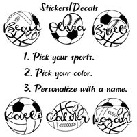 2x Soccer Ball Vinyl Decal Sticker Different Colors & Size for Cars ...