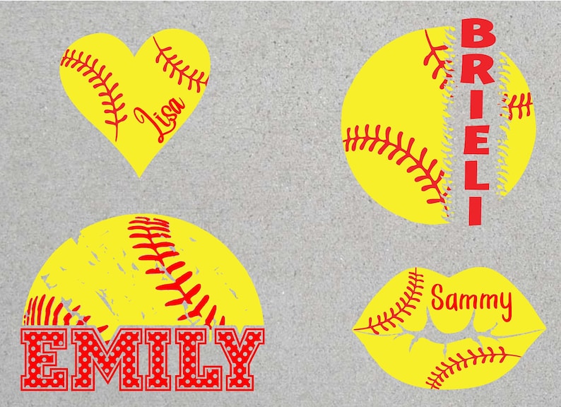 Softball Stickers and Car Decals/ Sticker | Etsy