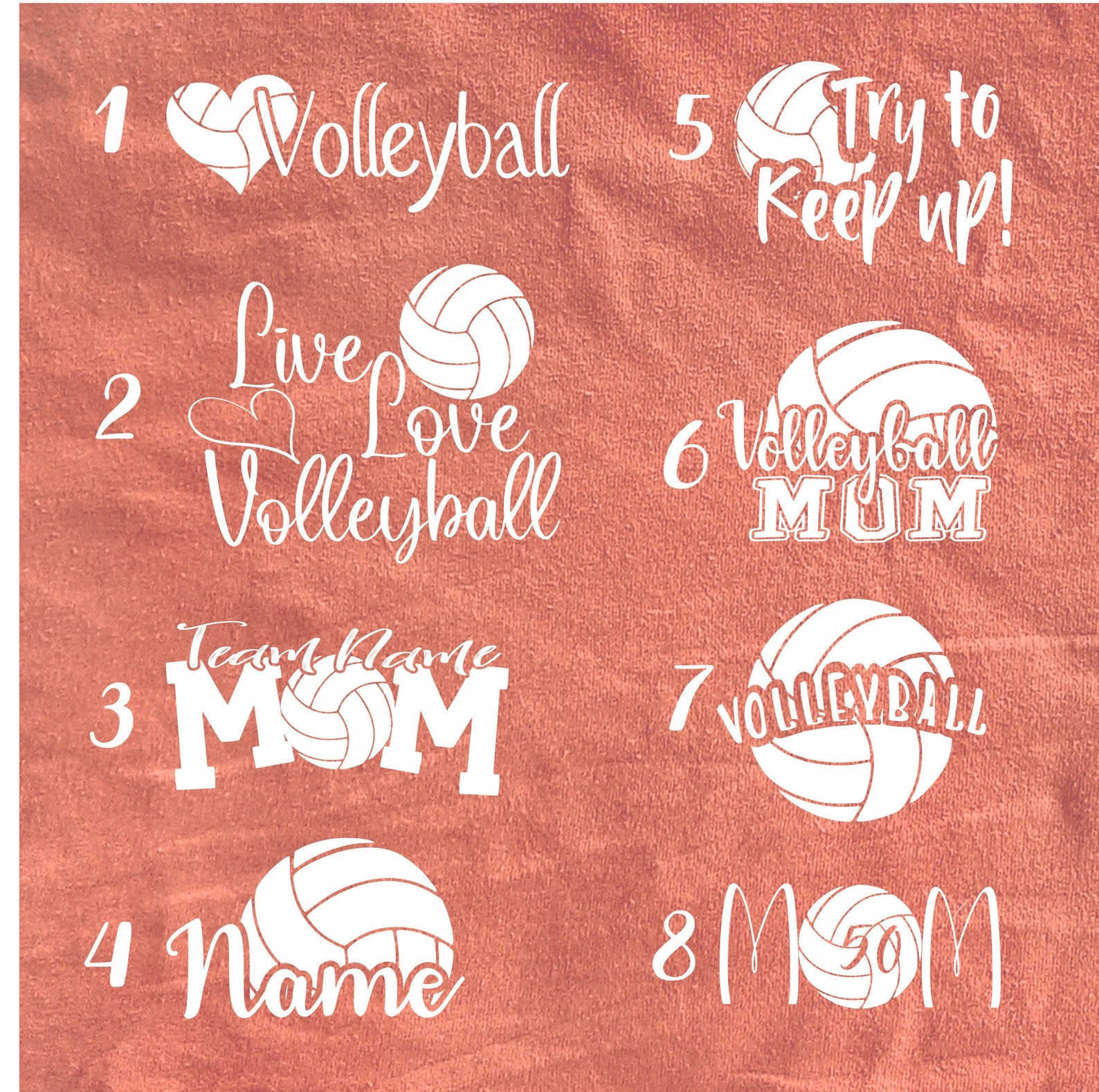 Volleyball Sticker Volleyball Decal Car Decal Sports Decal | Etsy