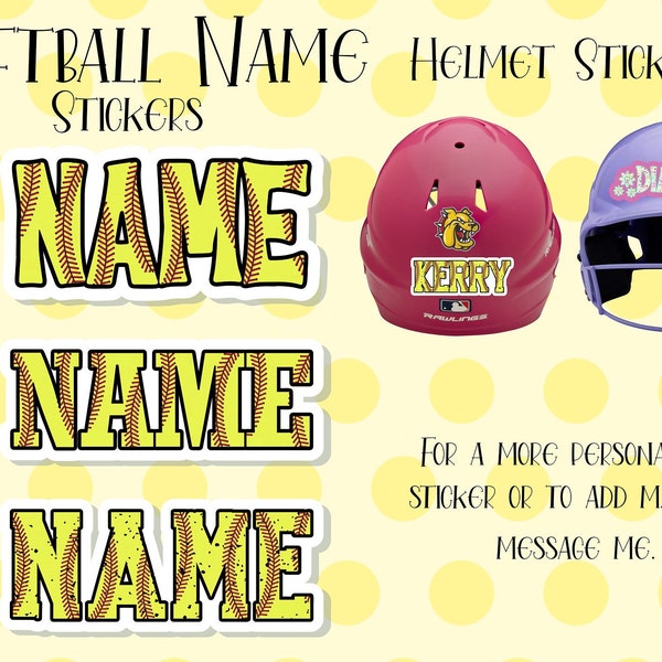 Softball Sticker - Etsy