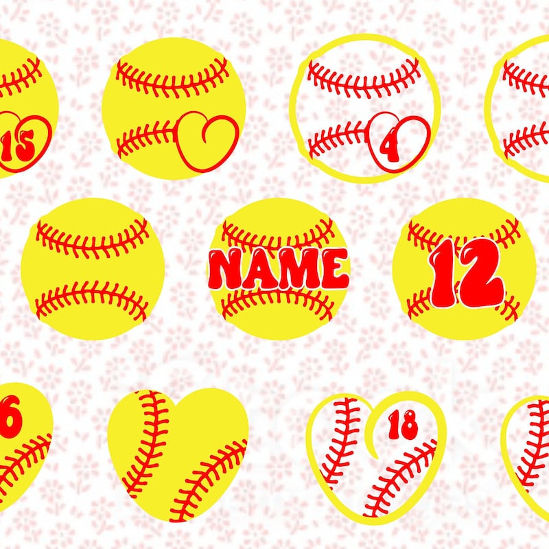 Softball Sticker - Etsy