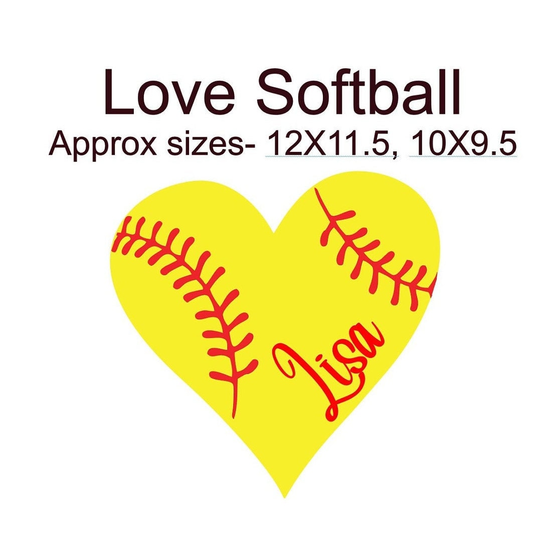 Softball Wall Decal/ Sticker - Etsy