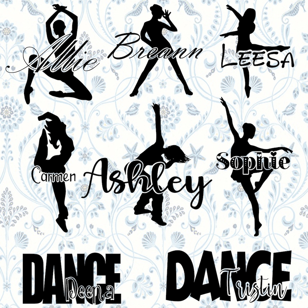 Dance- Personalized Stickers, Decals, Iron On - Etsy