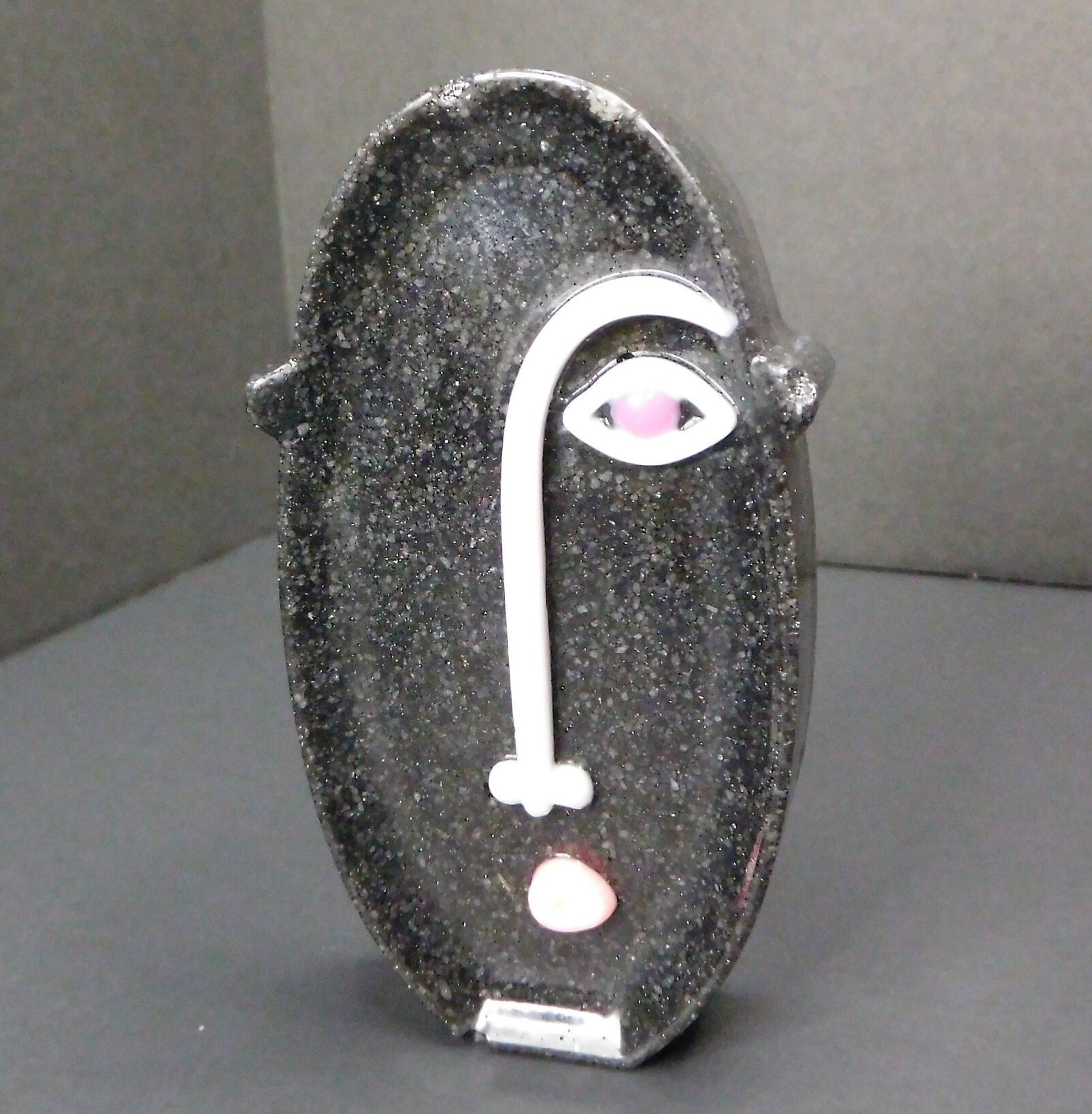 Abstract Face Figurines Epoxy Resin Tabletop Decor Trinket Gift - Etsy