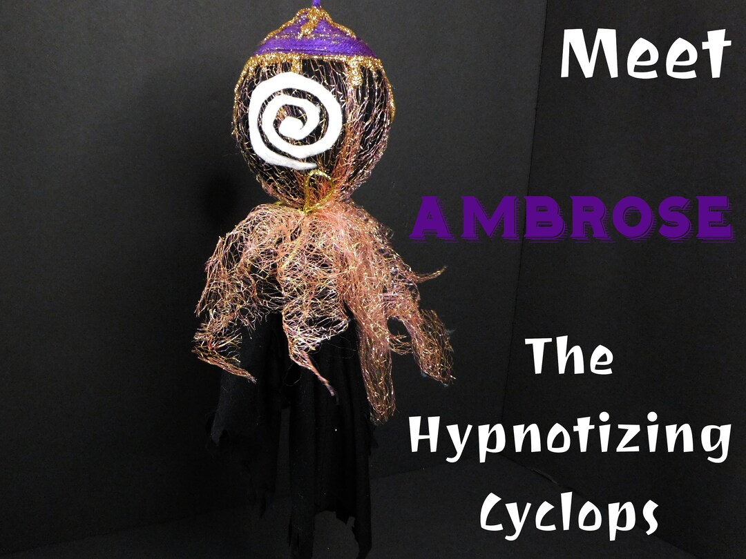 Original Handcrafted "ambrose the Hypnotizing Cyclops" Ghost Friend ...
