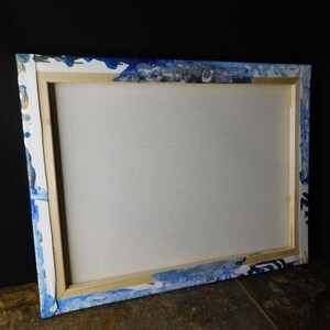 Fluid Art Paint Pour 11x14 Inch Stretched Canvas Hand Painted Original ...
