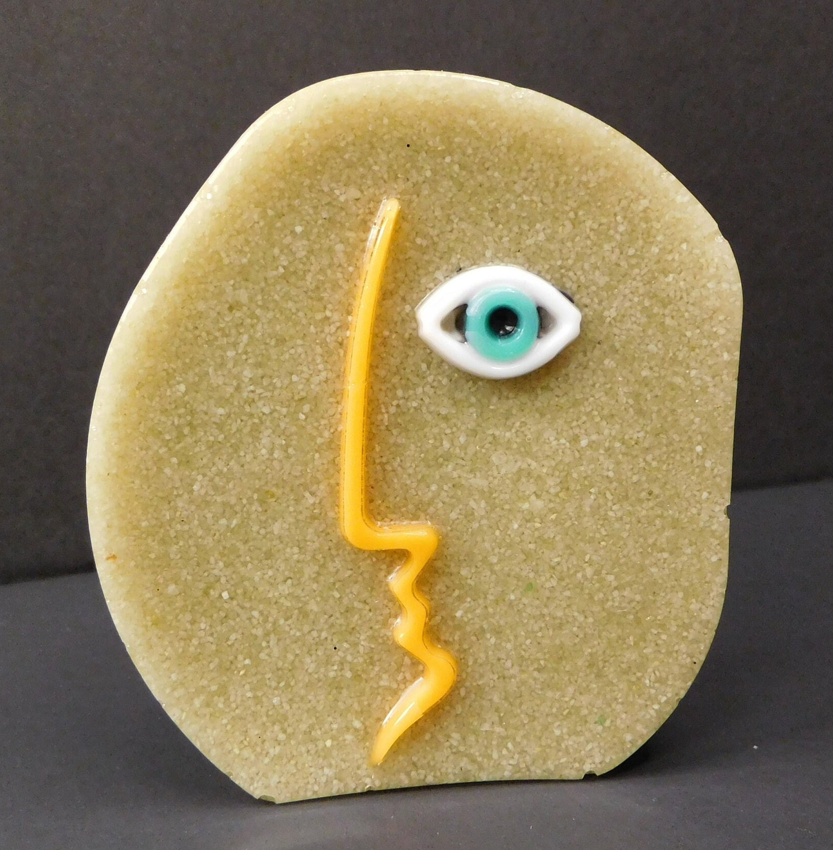 Abstract Face Figurines Epoxy Resin Tabletop Decor Trinket Gift - Etsy