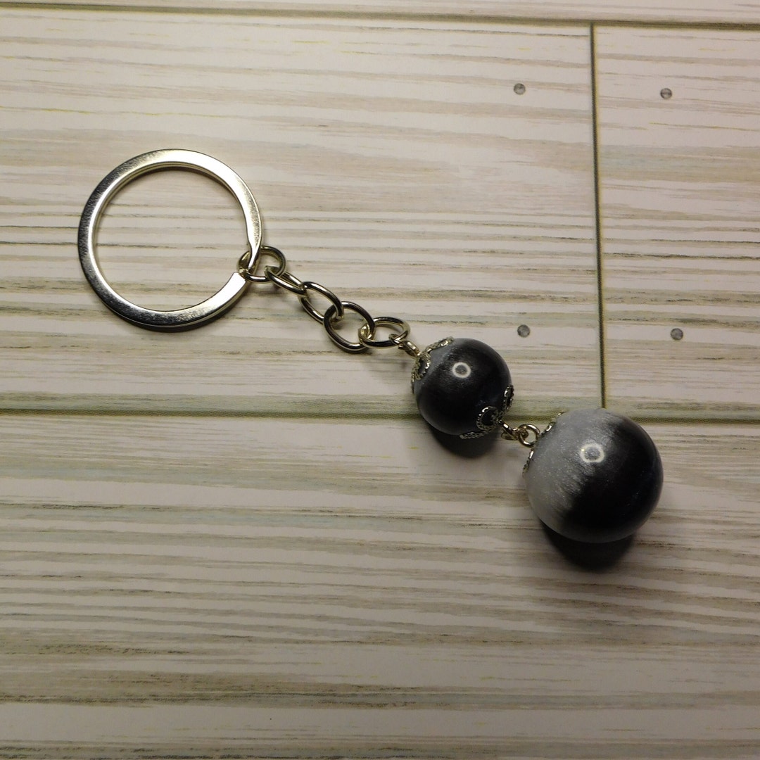 Epoxy Resin Two Sphere Keychain Car Ornament Original Handcrafted ...