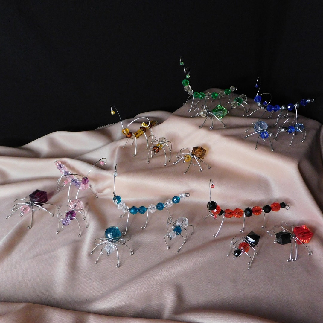 Wire Bead Bug Trio Trinket Gift Sets (3pc) Cartoon Home Décor Unique ...