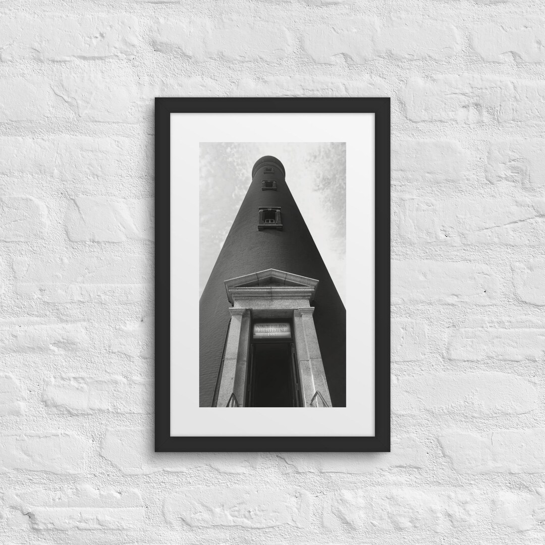 Ponce Inlet Lighthouse (1887) Framed Poster, Florida Landmark ...