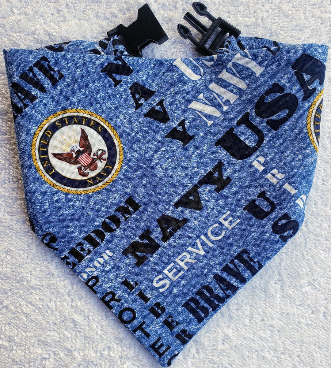 Buckle Dog Bandana Dog Pet Cat Bandanna US NAVY Hero Military - Etsy