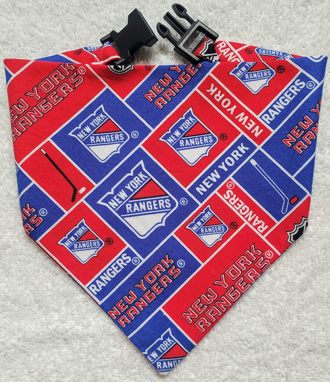 Buckle Dog Bandana Dog Pet Cat Bandanna NEW YORK RANGERS - Etsy