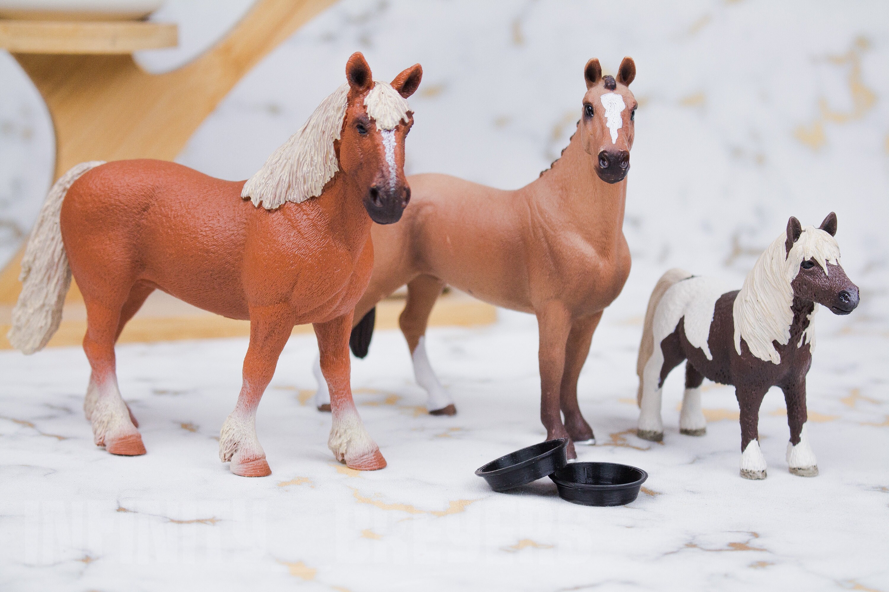 Schleich/collecta Model Horse Feed Pans Set of Two - Etsy