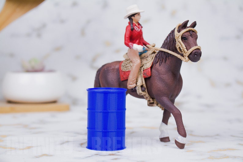 Schleich Model Horse Western Barrel Set for Barrel Racing - Etsy