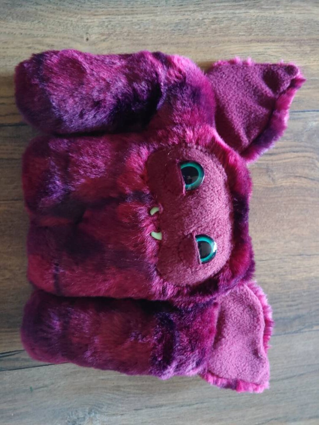 Big Red Soft Cuddler Monster Gremlin With Glow in the Dark Teeth - Etsy