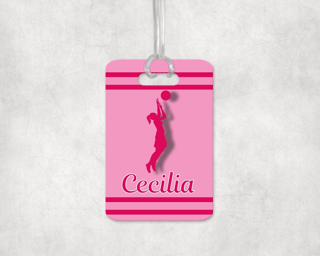 Personalized Basketball Team Sports Bag Tags, Basketball Keychain ...
