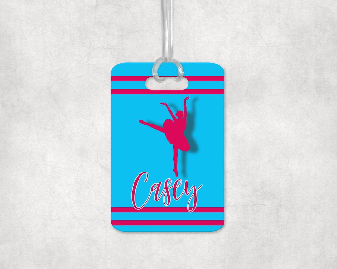 Custom Ballet Name Tag, Personalized Bag Tag, Personalized Ballerina ...
