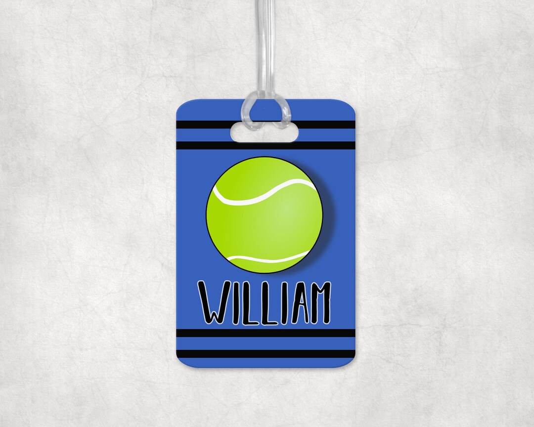 Personalized Tennis Bag Tag, Tennis Keychain, Tennis Team Gift, Tennis ...