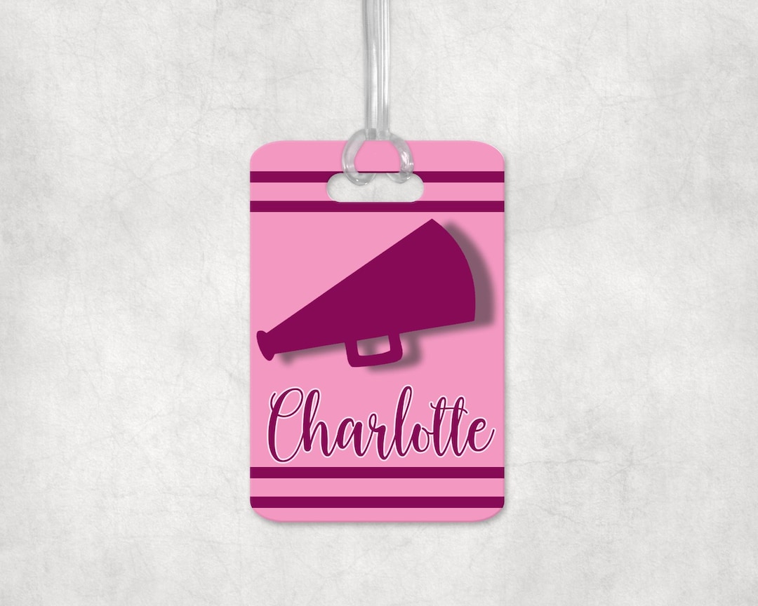 Personalized Cheer Bag Tag, Cheer Name Tag, Acrylic Bag Tag, Team Gifts ...