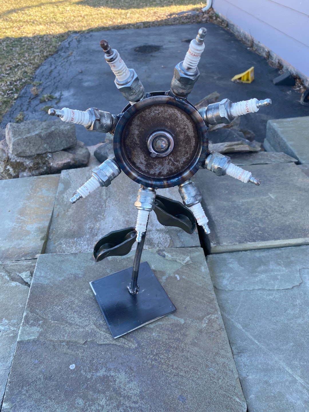 Spark Plug Flower - Etsy