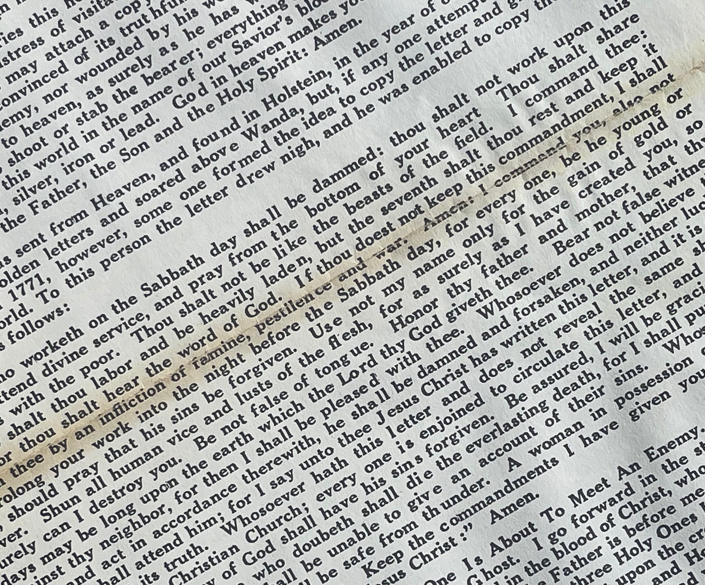 Genuine Himmelsbrief or Letter of Protection (1972) PDF - Etsy