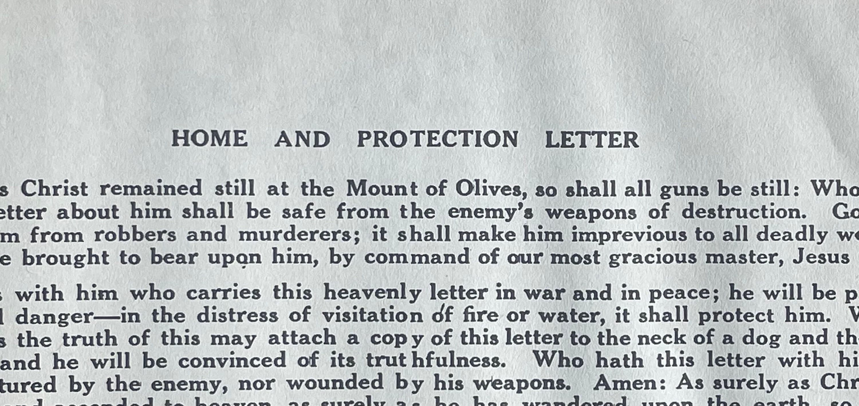 Genuine Himmelsbrief or Letter of Protection (1972) PDF - Etsy