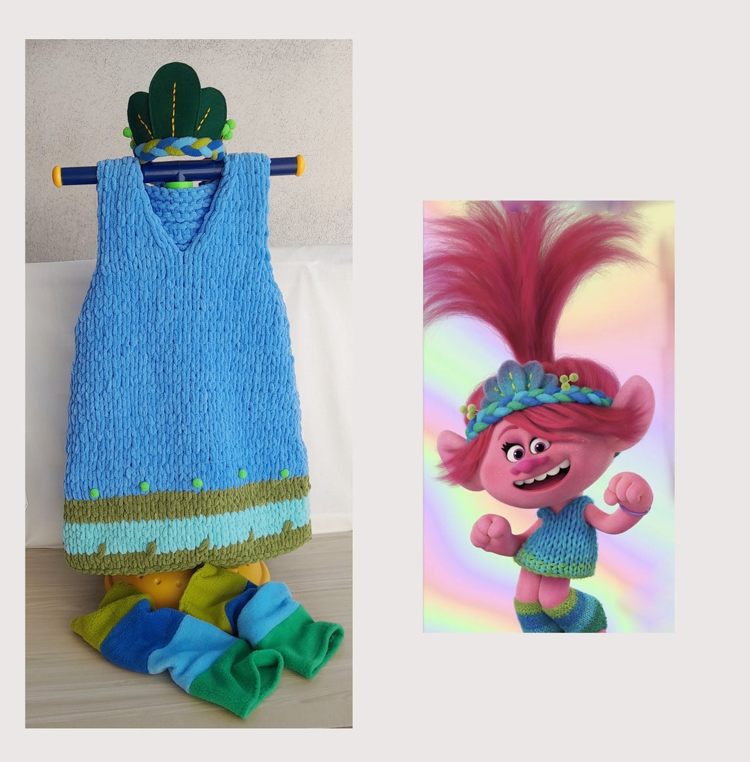 Handmade Princess Poppy Costume, Trolls Band Together Outfit for ...