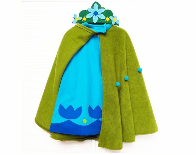 Poppy Trolls Outfit for Birthday Party, Princess Poppy Dress Cape ...