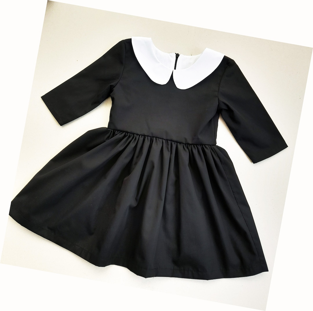 Kids Wednesday Addams Dress Girls Wednesday Costume - Etsy