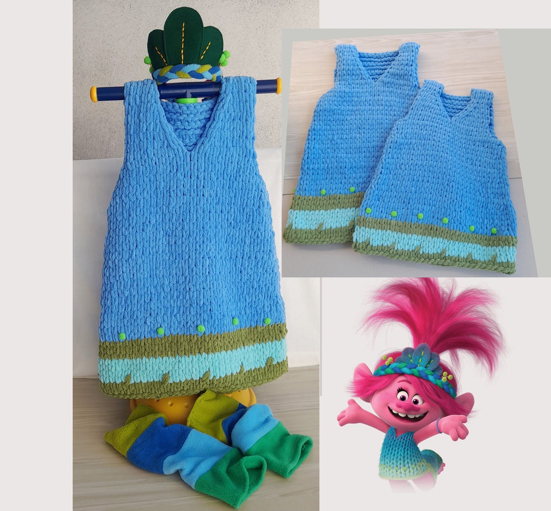 Handmade Princess Poppy Costume, Trolls Band Together Outfit for ...