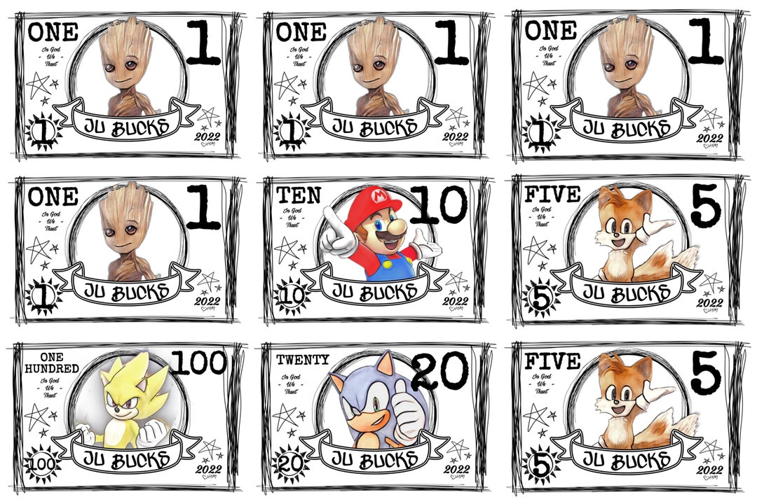 Custom Printable Money for Kids Children Reward and Earning Good ...