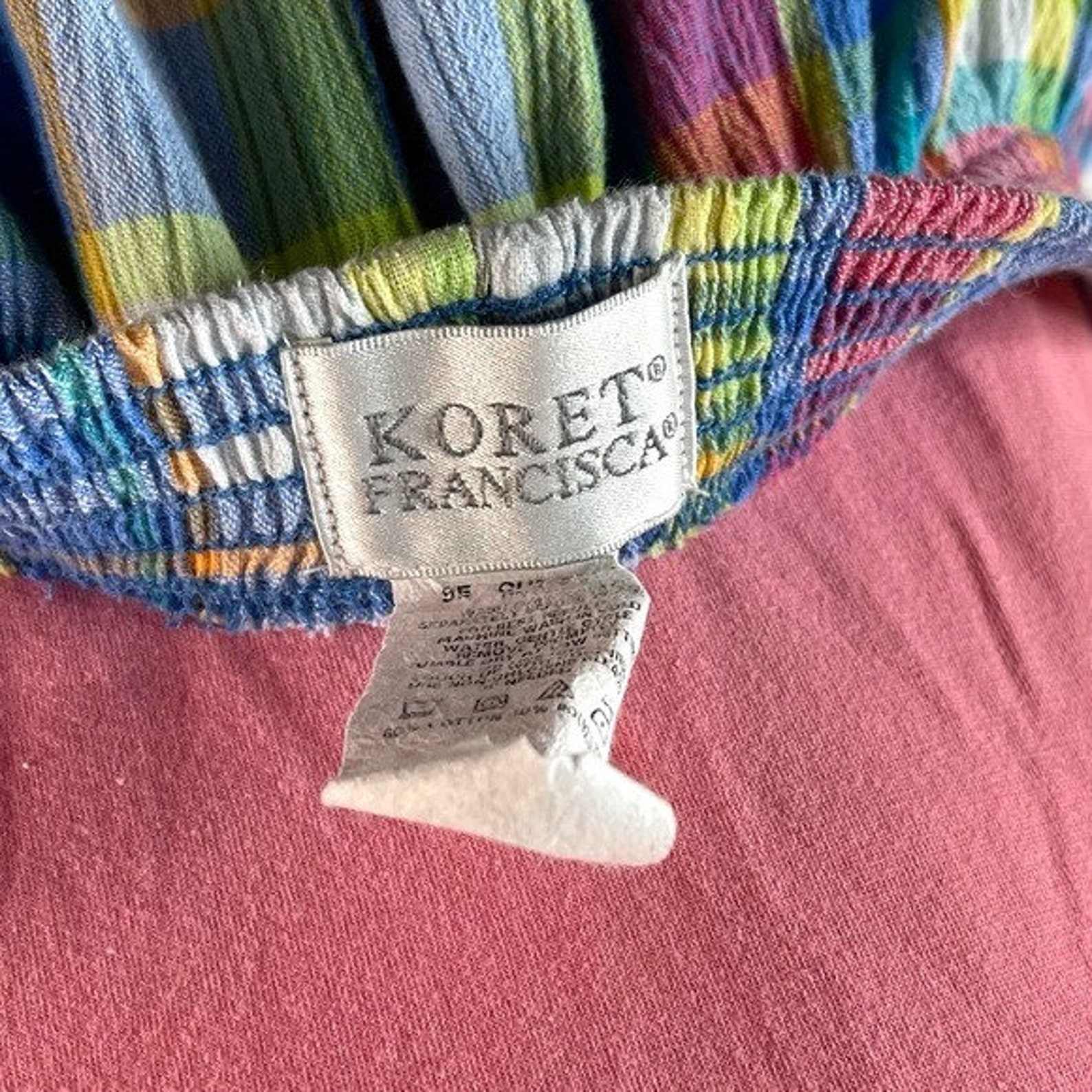 Vintage Koret Francisca Multicolored Plaid Bermuda Shorts With Pockets ...