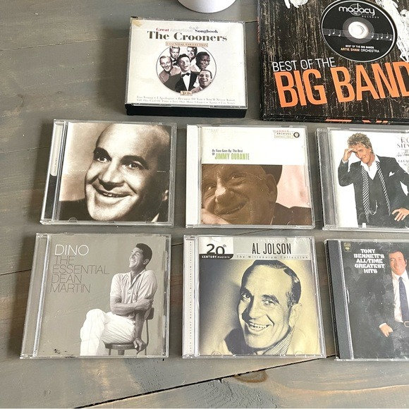 Big Bands CD Collection Dean Martin Jimmy Durante Al Jolson Rod Stewart ...